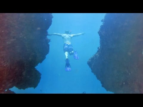 Bali Free diving. Underwater caves in Bali - YouTube
