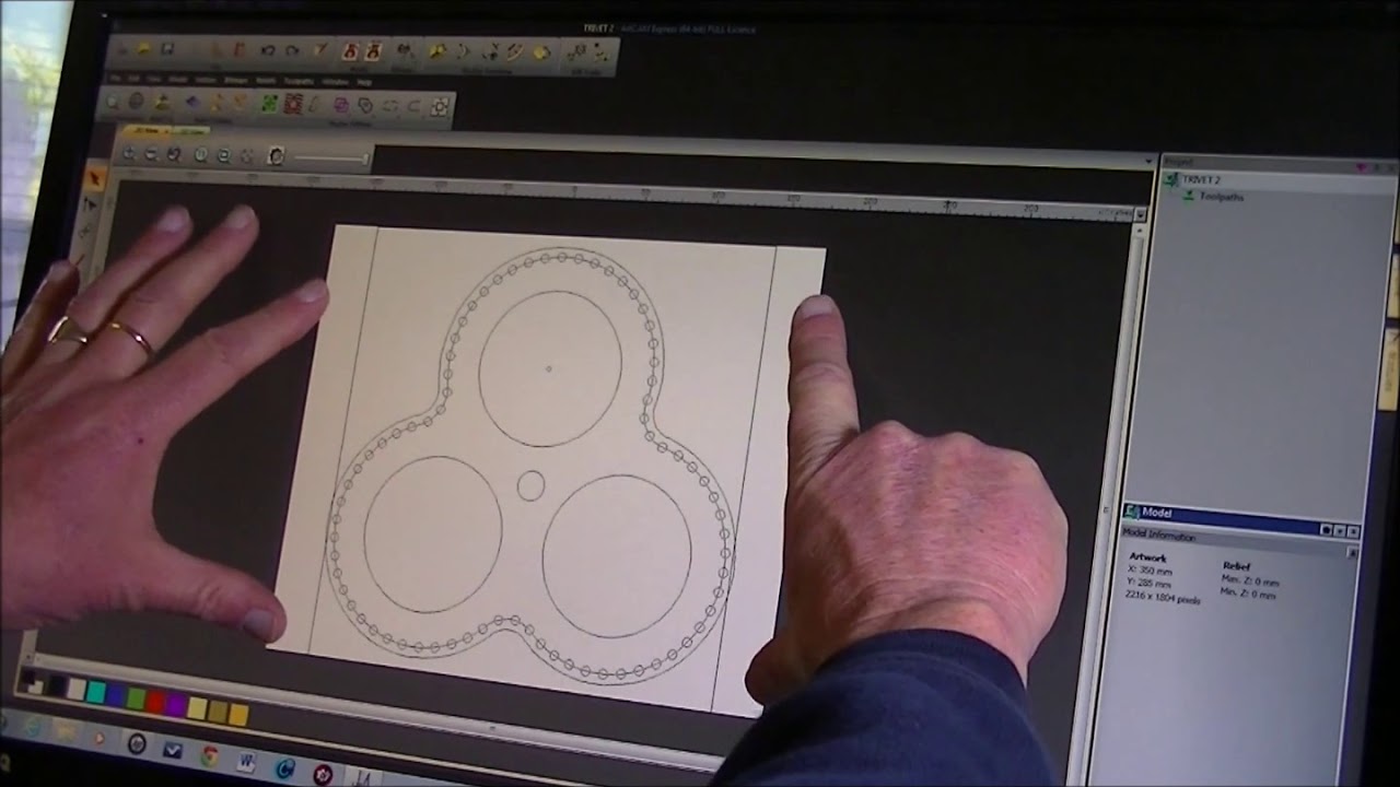 ArtCAM tool paths and 3D simulations getting started In CNC - YouTube