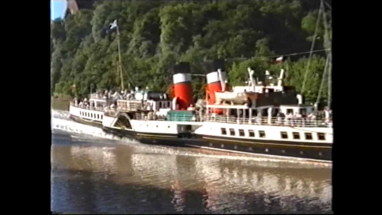 Paddle Steamer Waverley on the River Avon - YouTube