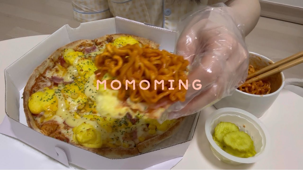 Vlog 집순이 자취 브이로그 요리 브이로그 트러플파스타and치킨 우삼겹양배추덮밥 탄탄밥 마라탕 에그콘피자and불닭