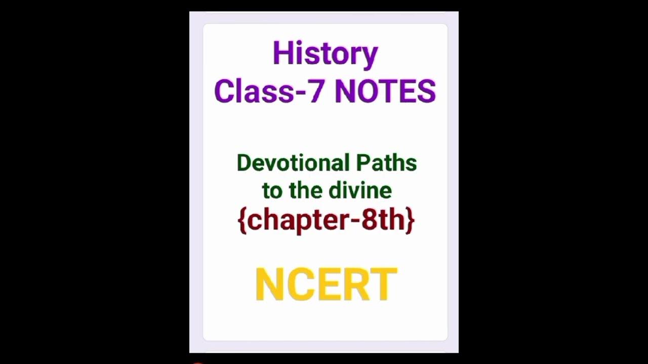 Notes Of History Class 7 Devotional Paths To The Divine Notes notes-of-history-class-7-devotional-paths-to-the-divine-notes