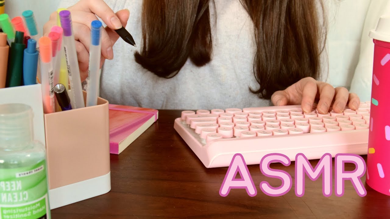 ASMR | Office Receptionist Roleplay - soft whispering, office ambience, typing sounds - YouTube