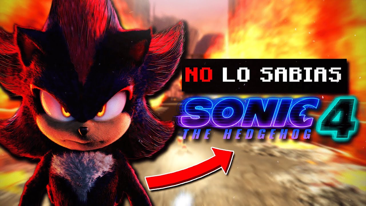 NO SABíAS ESTO DE SHADOW EN SONIC 4 LA PELICULA - YouTube