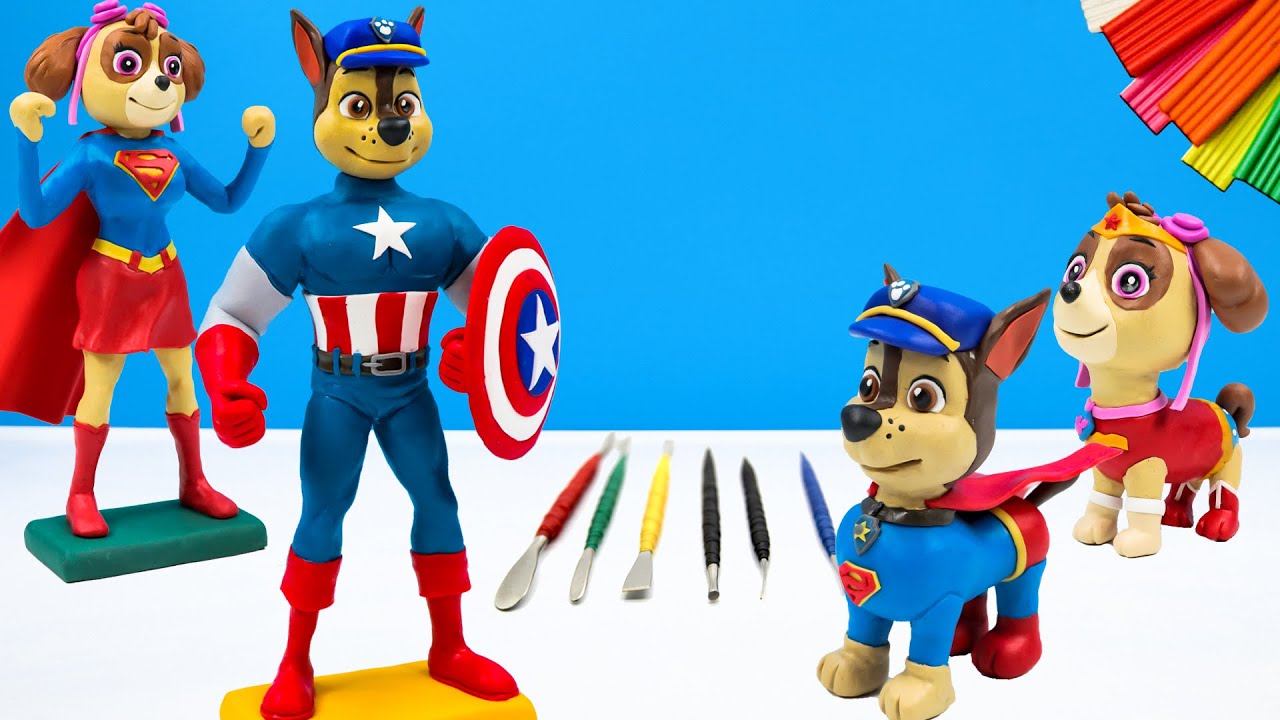 How to make Paw Patrol mod superhero Captain America, Superman and ...