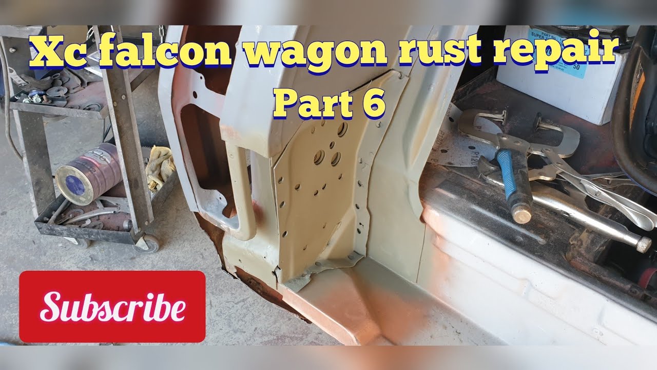 XC falcon wagon rust repair part 6 - YouTube