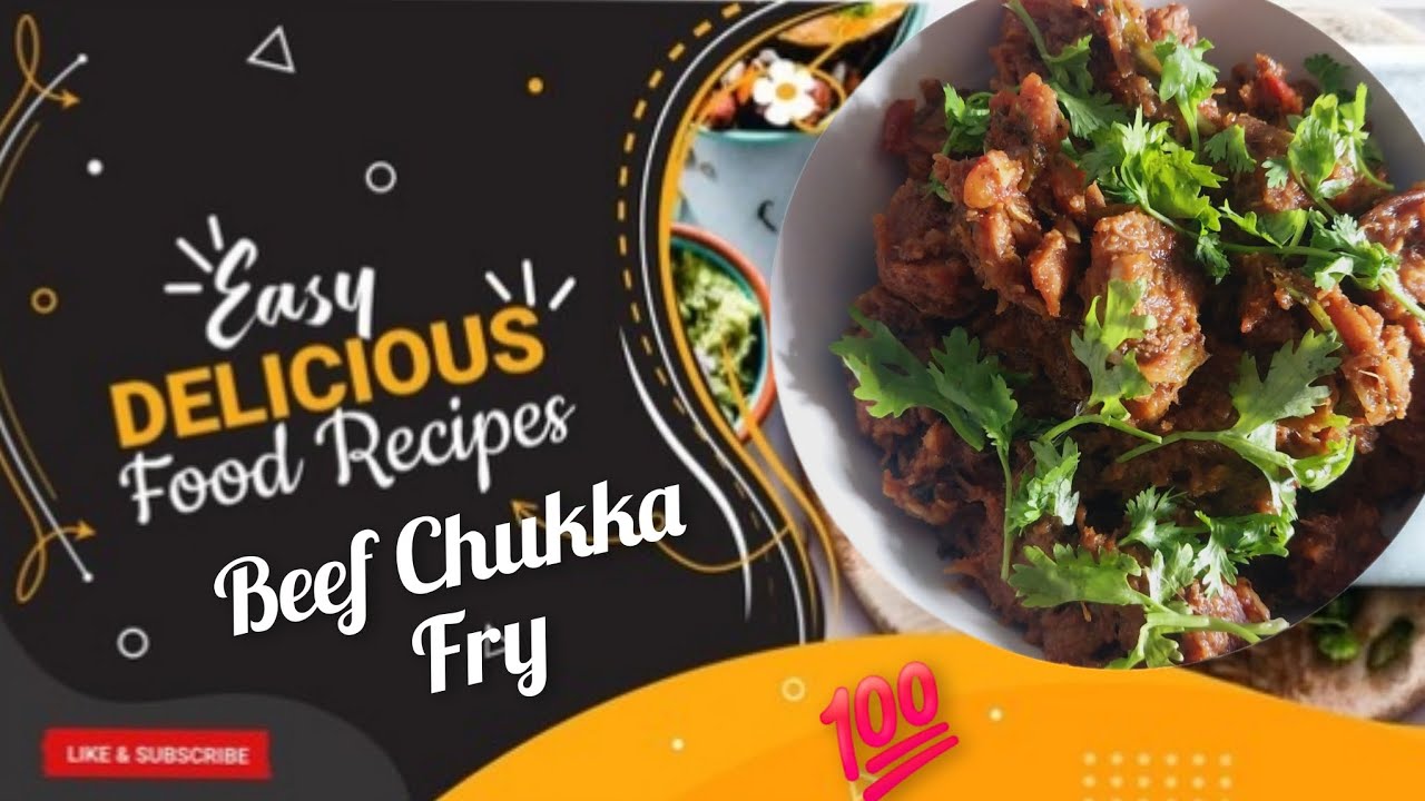 EASY AND TASTY/ Home Made Beef Chukka Fry /Chukka fry Cooking in my ...
