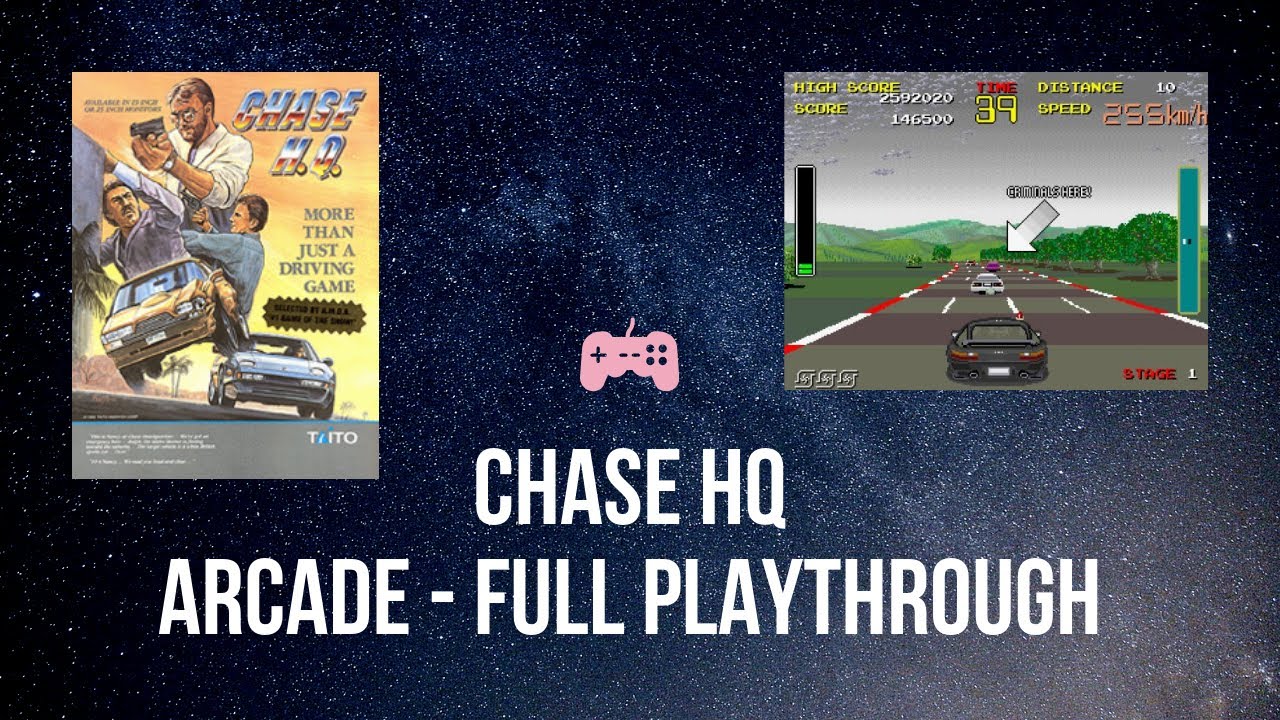 Chase HQ | Arcade, 1988, Taito | Full Playthrough | Let's go Mr Driver ...
