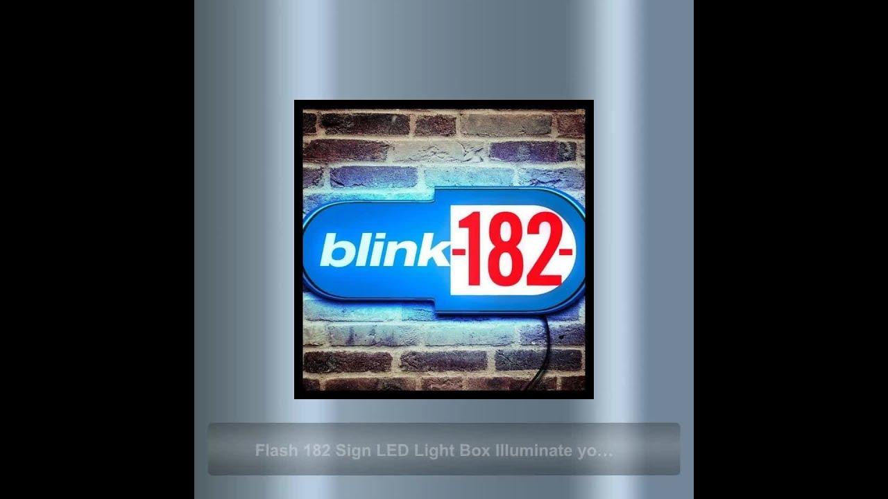 Flash 182 Sign LED Light Box Illuminate your space with a punk rock ...