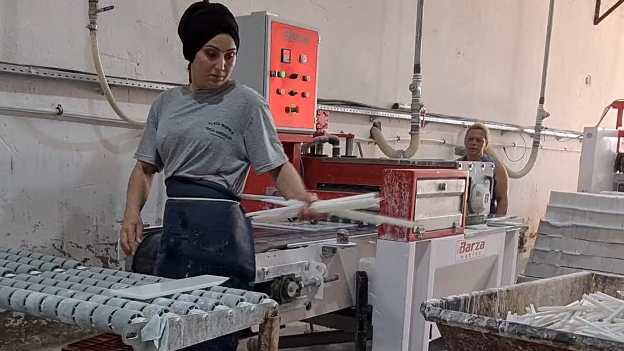 Workers who cut marble in a marble factory - FULL HD FREE VIDEO # ...