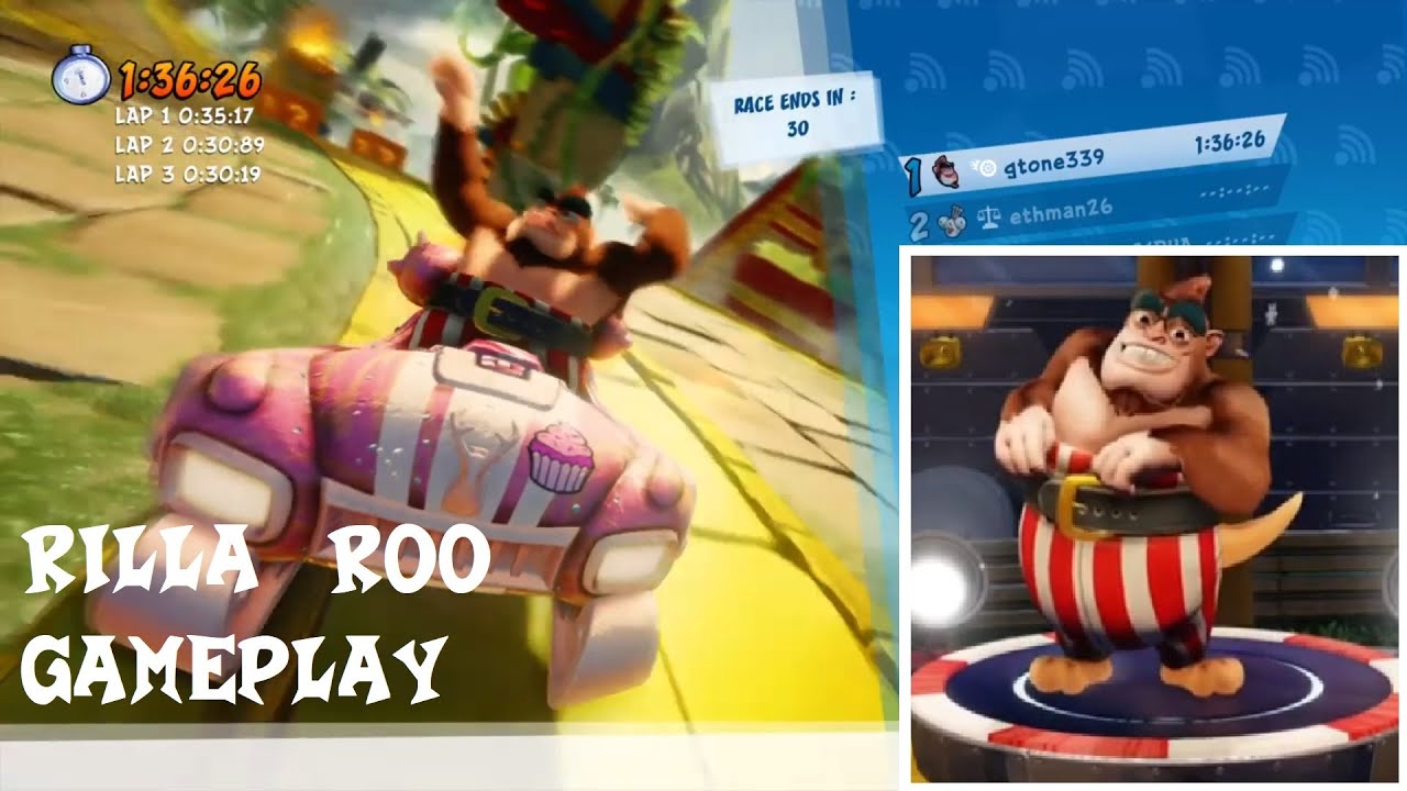 CTR Nitro-Fueled - Rilla Roo gameplay (Online) - YouTube