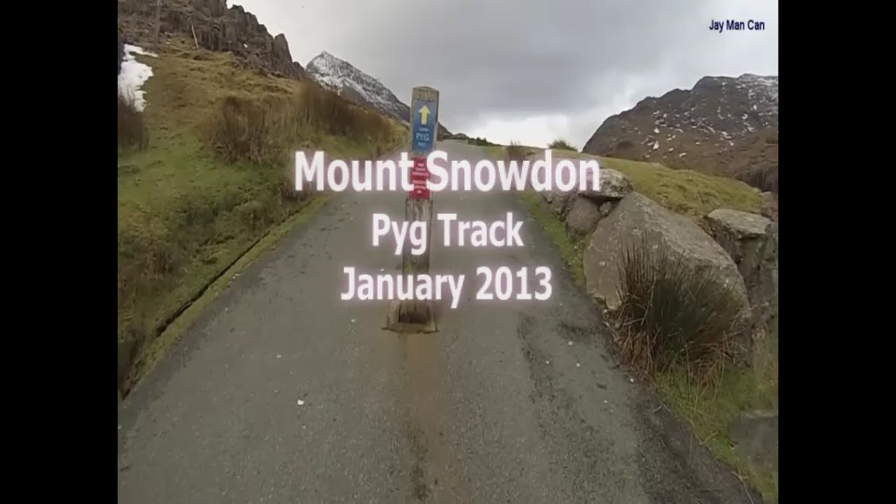 Climbing Mount Snowdon Pyg Track in the Snow - YouTube