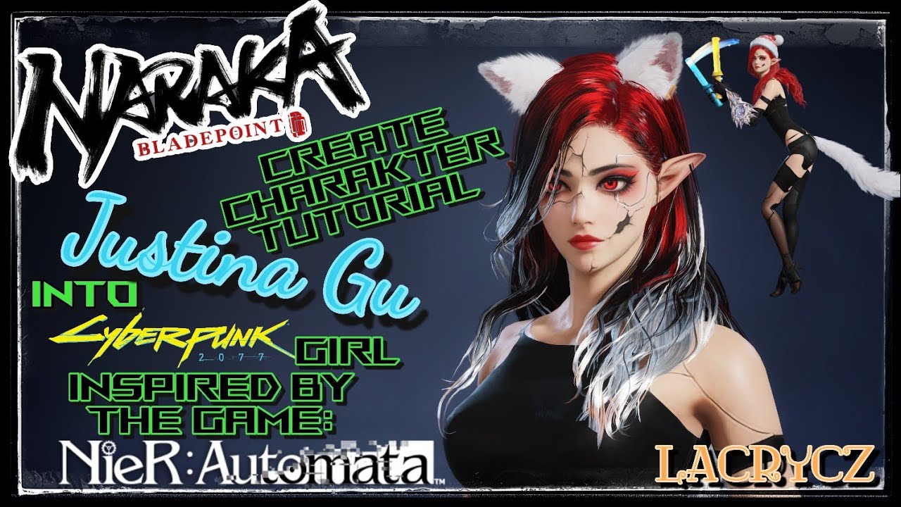 Customizace tutorial, How to Justina Gu to Cyberpunk cat girl from NieR ...