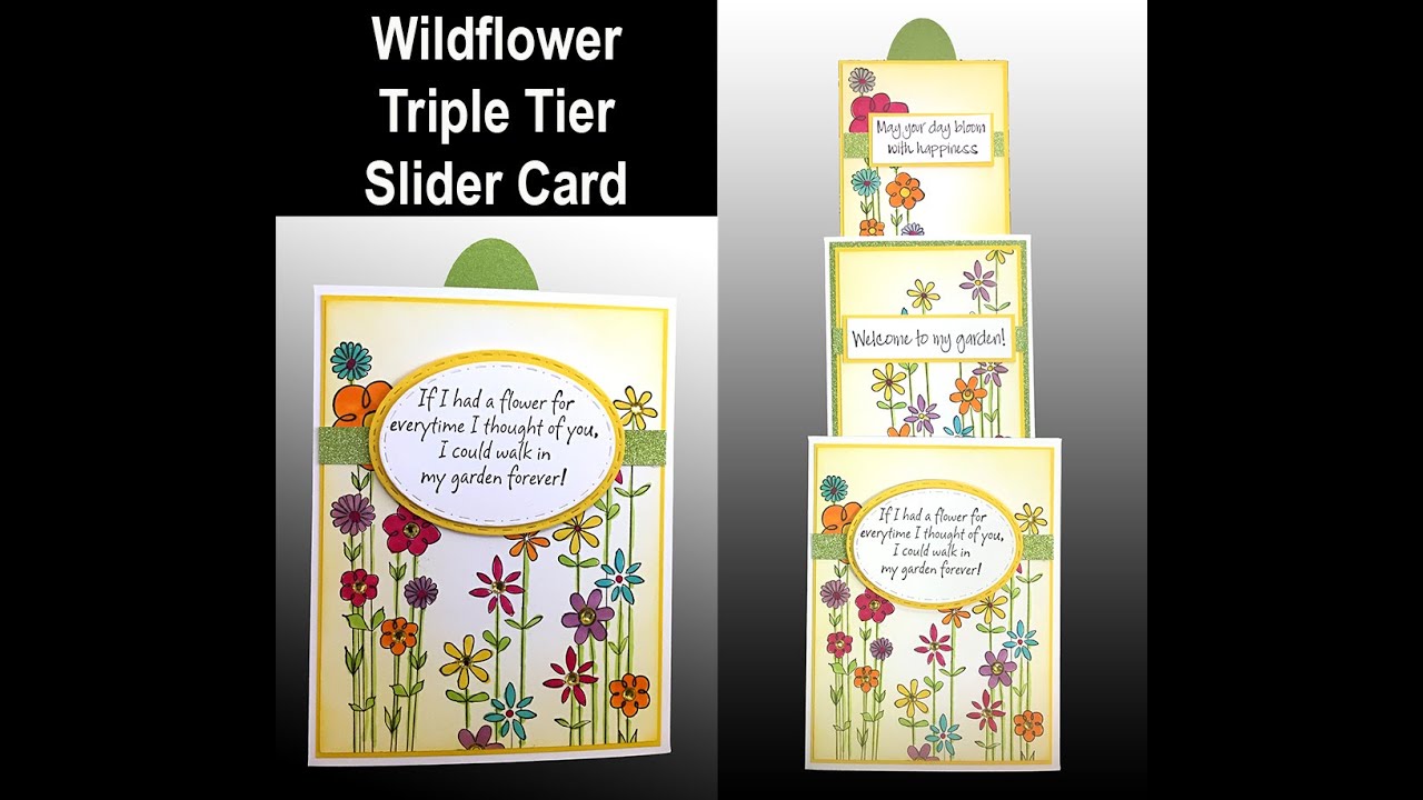 Floral Triple Tier Slider Craftalong - YouTube