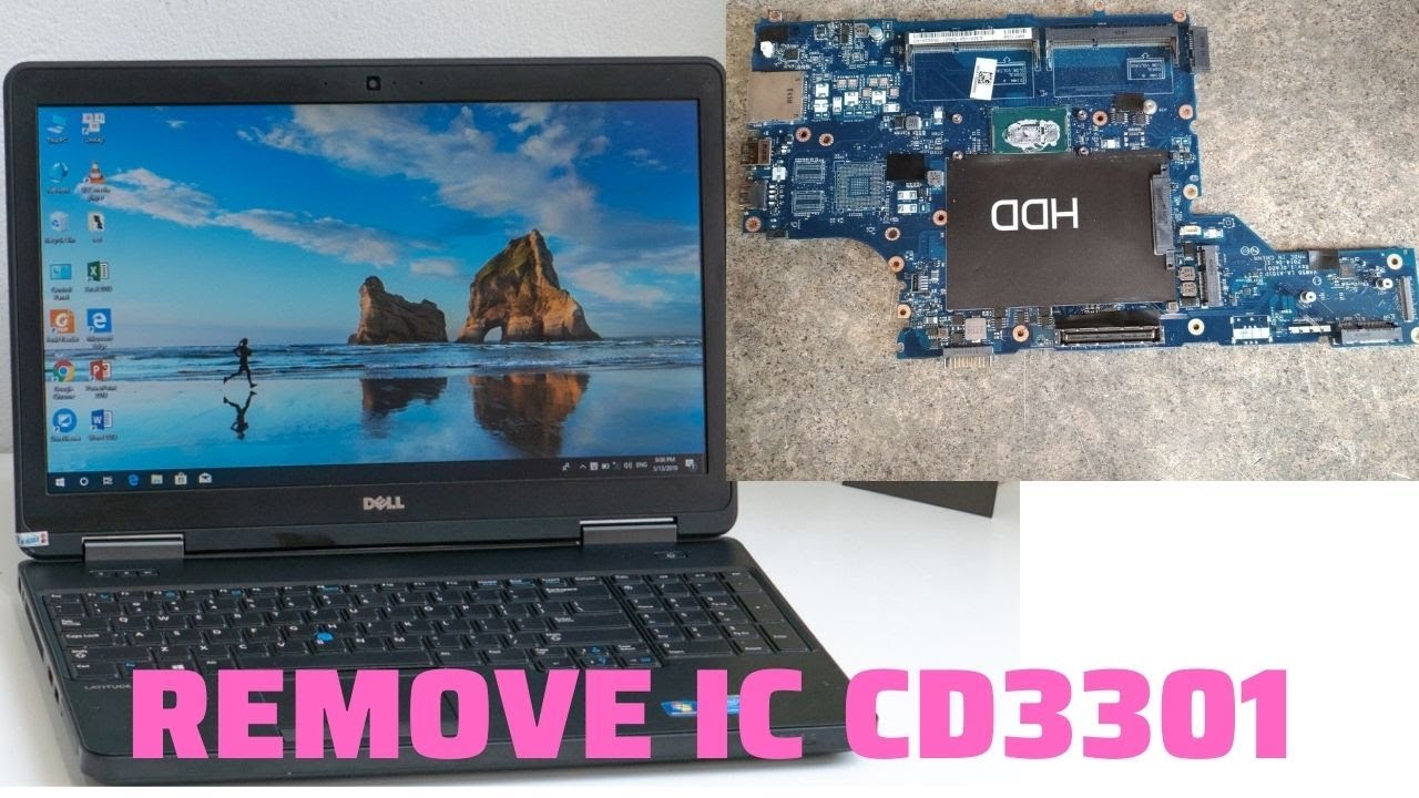 Loại Bỏ IC CD3301 Dell LATITUDE E5540 || Laptop Nam Dinh # - YouTube