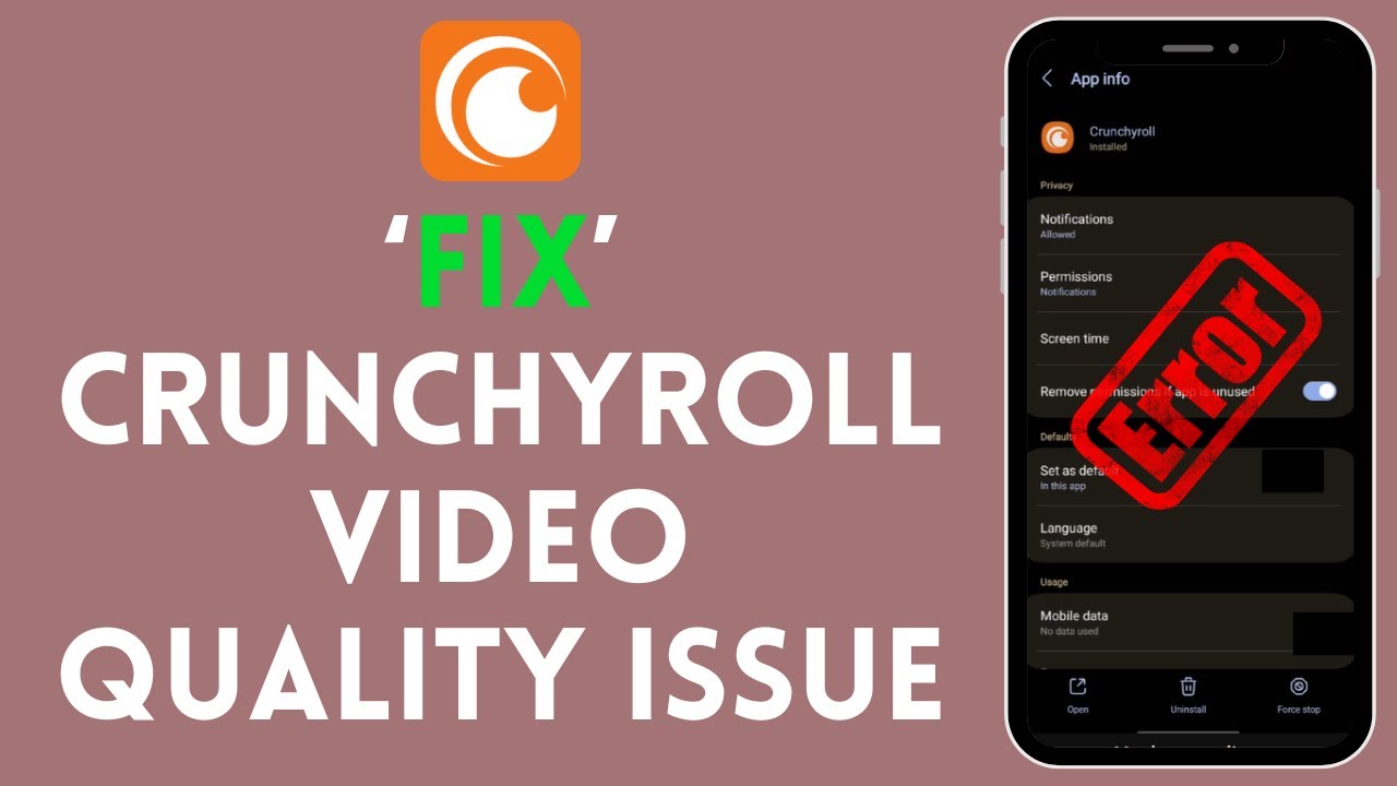 How To Fix Crunchyroll Video Quality Issue | Crunchyroll Video Quality ...