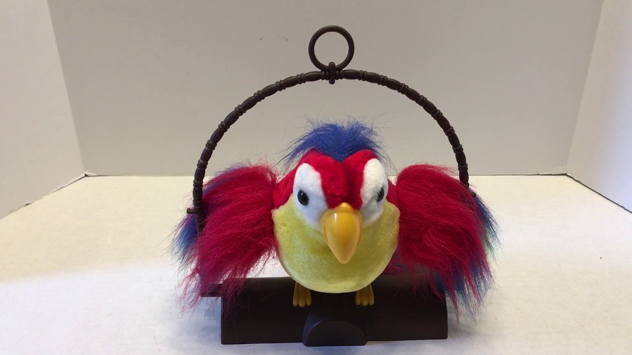 Gemmy Parrot Pete The Repeat Talking Parrot - YouTube