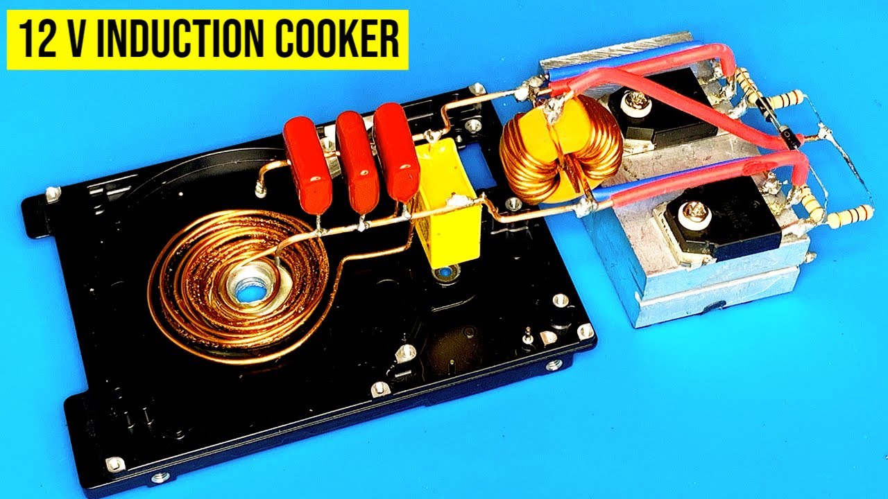 how to make simple induction cooker , jlcpcb - YouTube