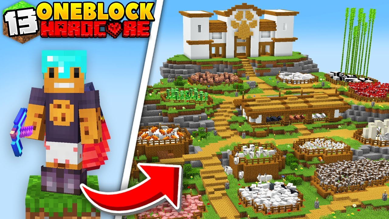 I Built a ZOO For EVERY Animal on One Block Minecraft - YouTube