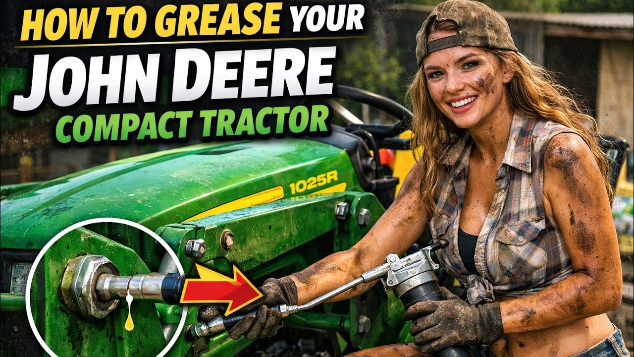 Grease your John Deere compact tractor in under 10 minutes - YouTube