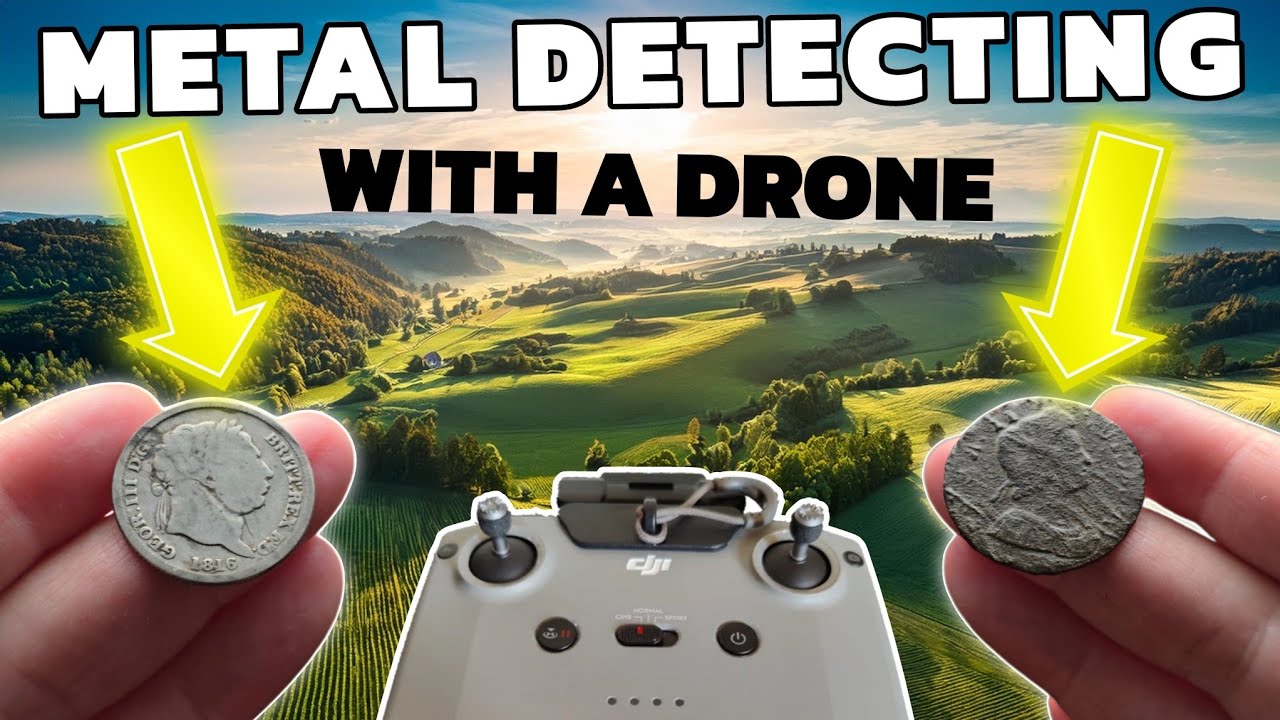 I Went Metal Detecting & Found SILVER COINS With A Drone !! - YouTube