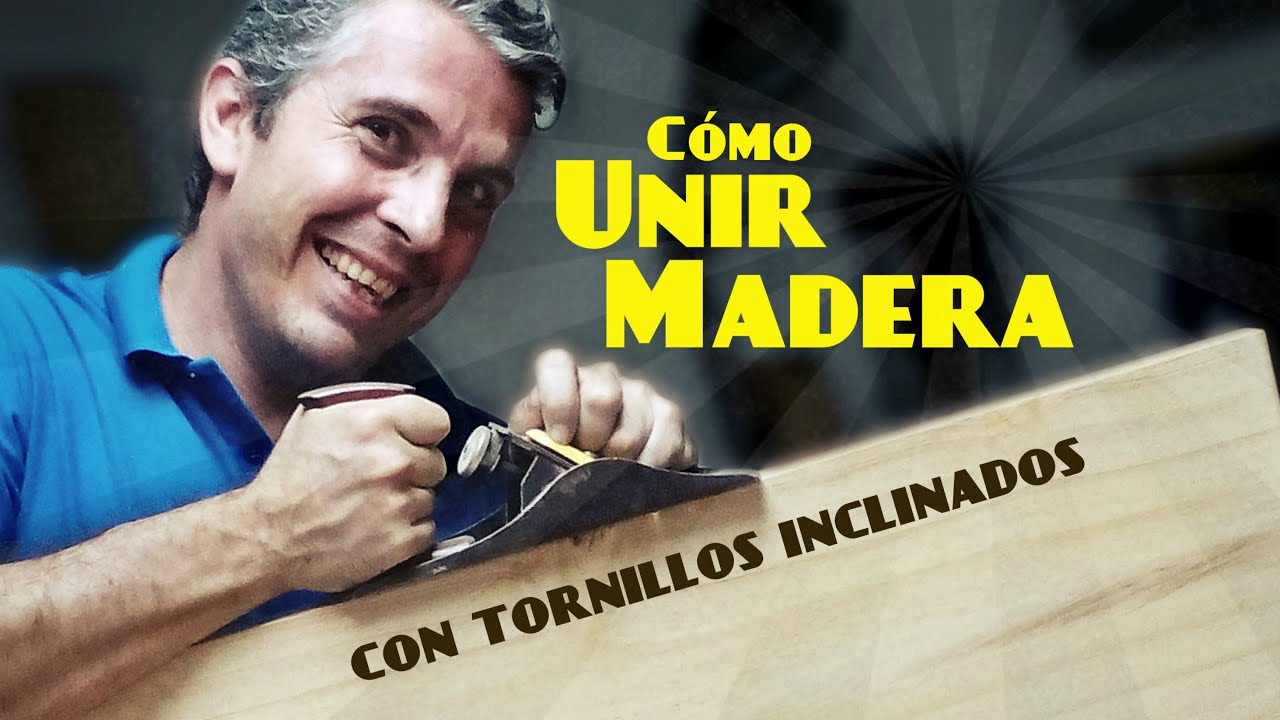 Cómo unir madera con tornillos inclinados - YouTube