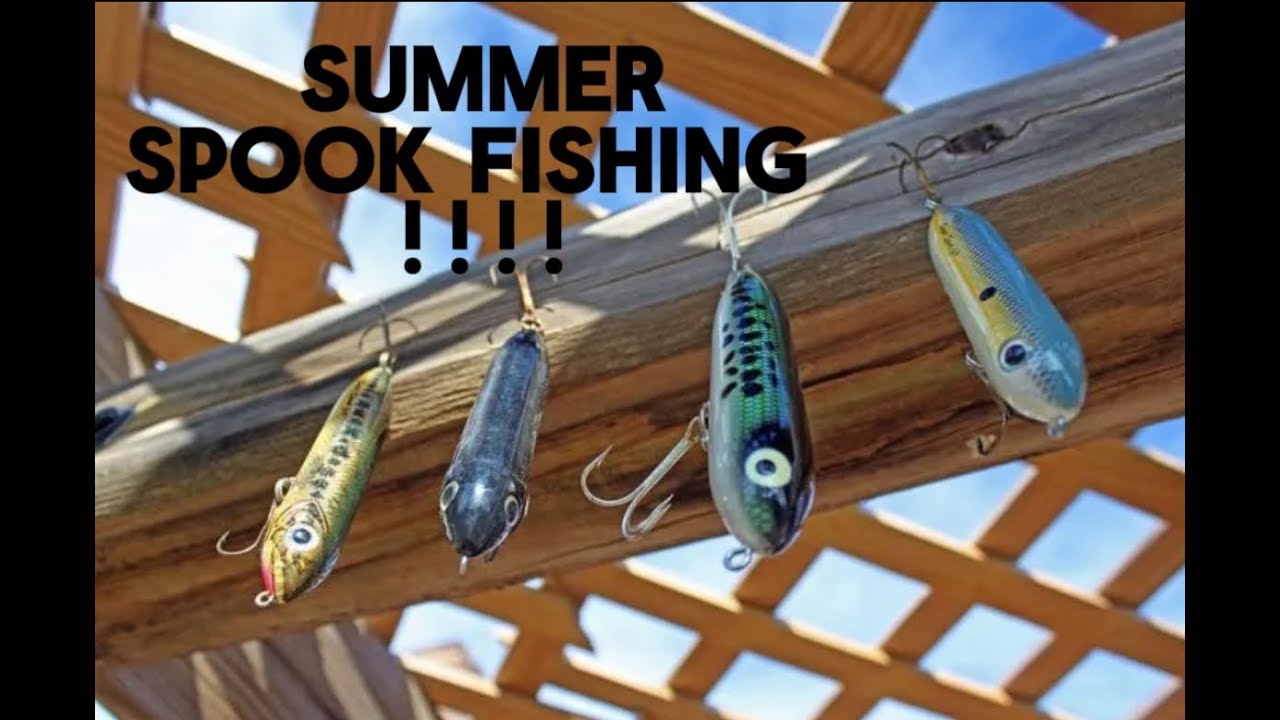 Summertime Spook Fishing For GIANT Bass!! - YouTube