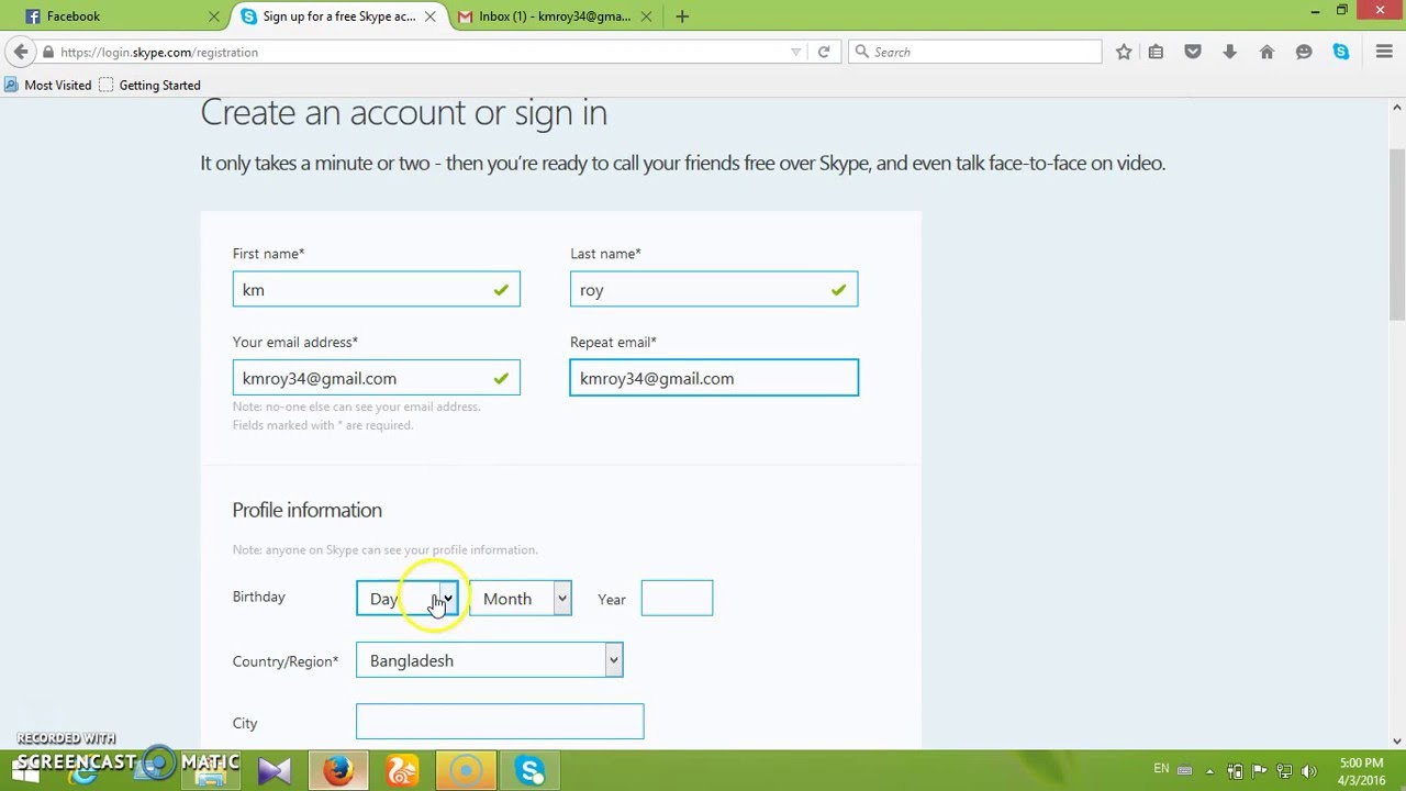 Sign up for skype bangla tutorial 2016 - YouTube
