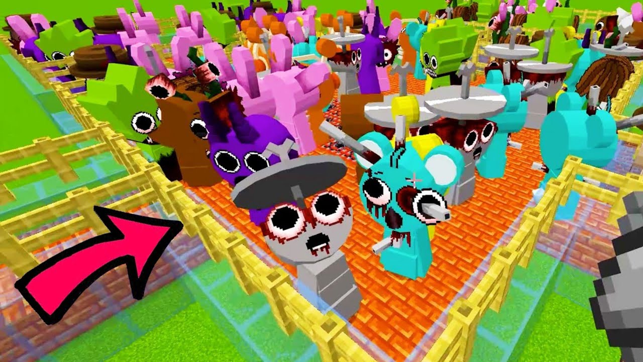 NEW Incredibox SPRUNKI in Maze Gmod Minecraft! TNT ROOMS! SPRUNKI PHASE ...