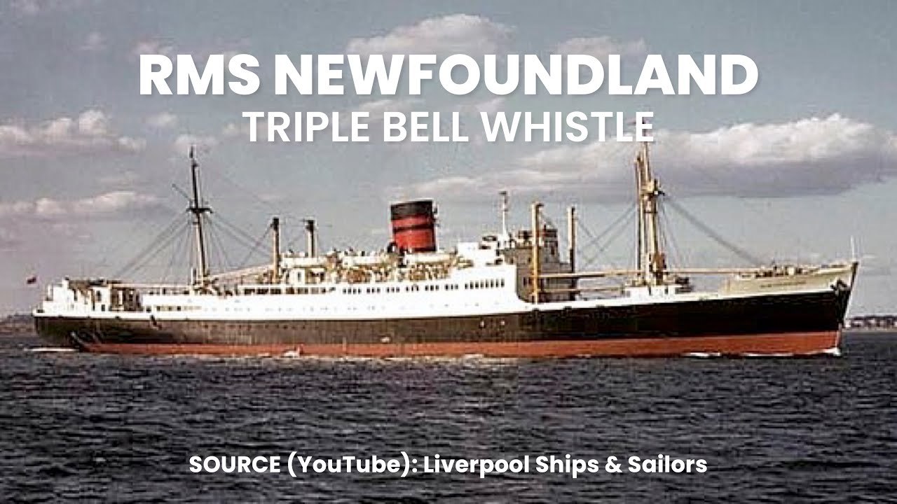 RMS Newfoundland's Whistle (Audio Recording) - YouTube
