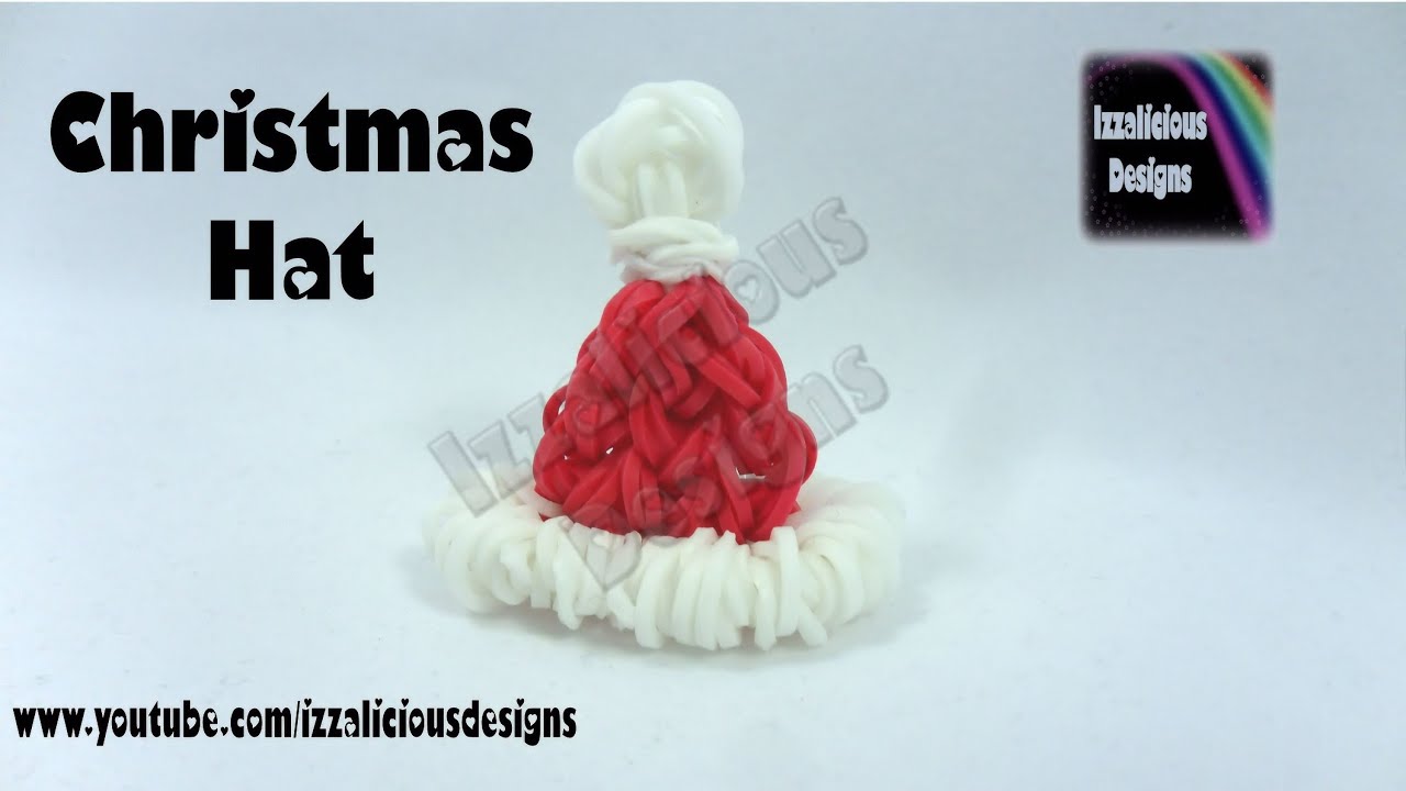 Rainbow Loom (Christmas/Xmas) Santa Hat Charm - © Izzalicious Designs ...