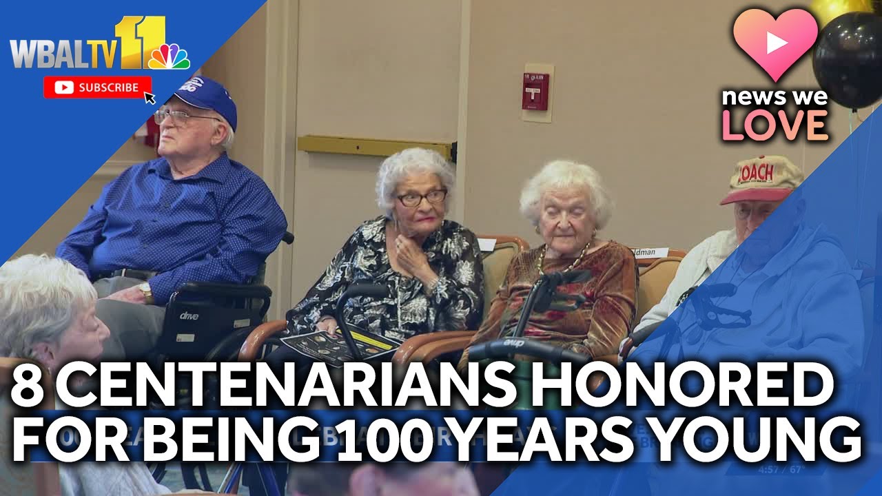 8 centenarians honored for being 100 years young - YouTube