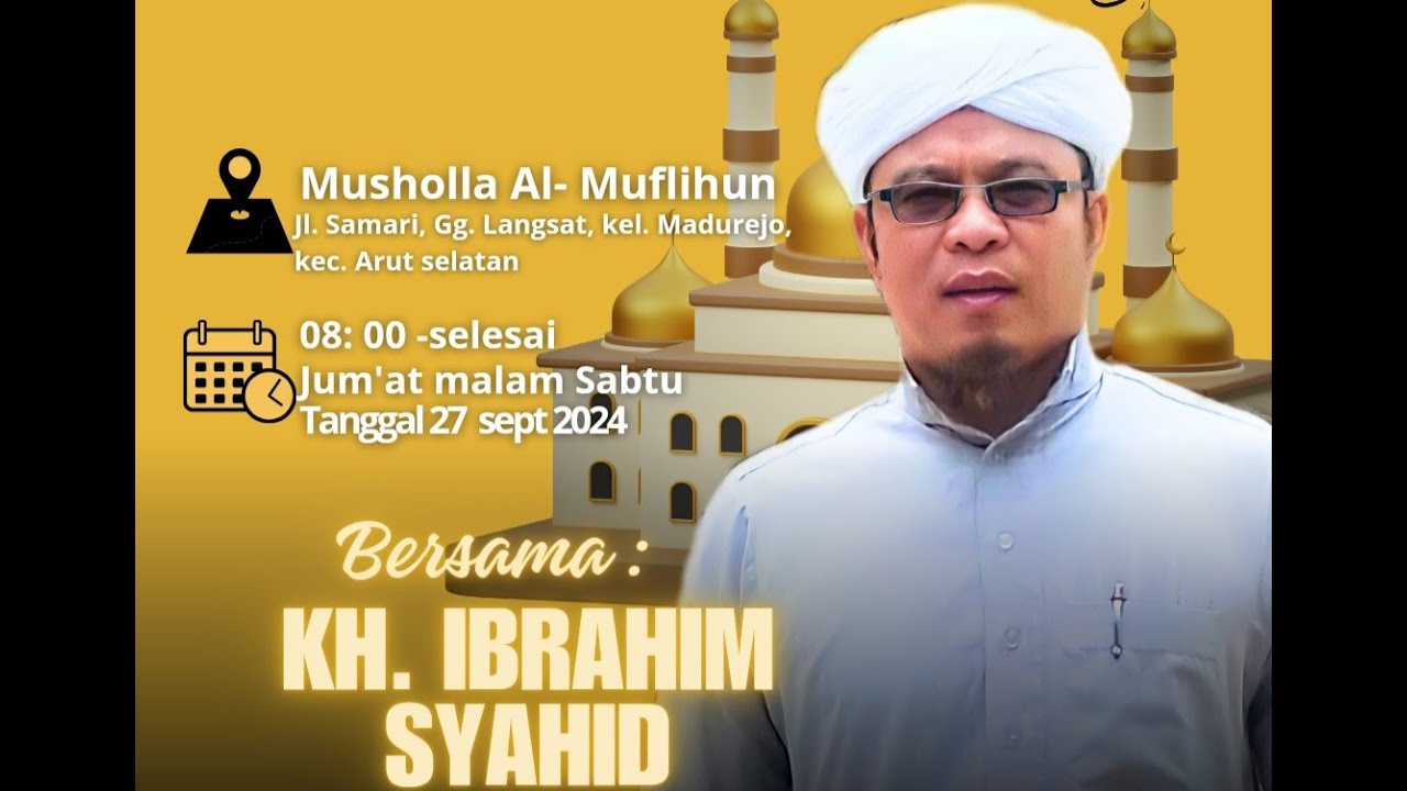 Maulid nabi muhammad SAW. penceramah KH. Ibrahim Syahid di musholla Al Muflihun,Gg. langsat ...