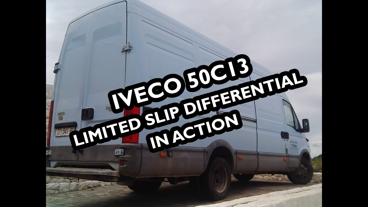 IVECO DAILY 50C13 - LSD (limited slip differential) in action - YouTube