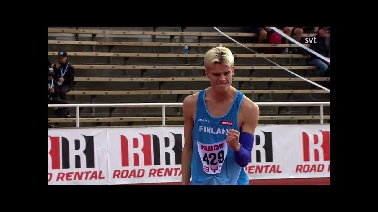 Emilia Lillemo 9:33 på 3000m hinder solo Finnkampen 2023 - YouTube