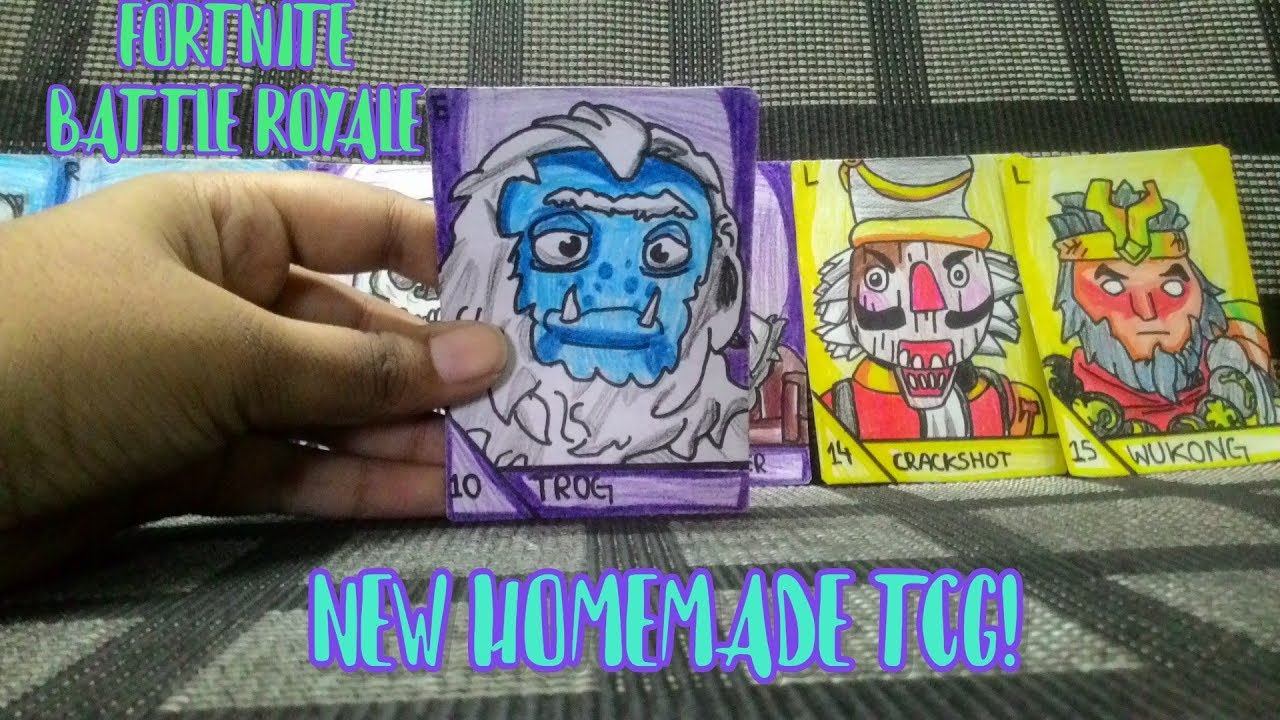 NEW HOMEMADE TCG! | FORTNITE BATTLE ROYALE - YouTube