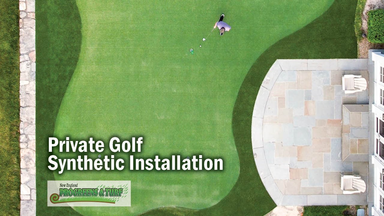 New England Pro Greens & Turf - Synthetic Turf Installation - YouTube