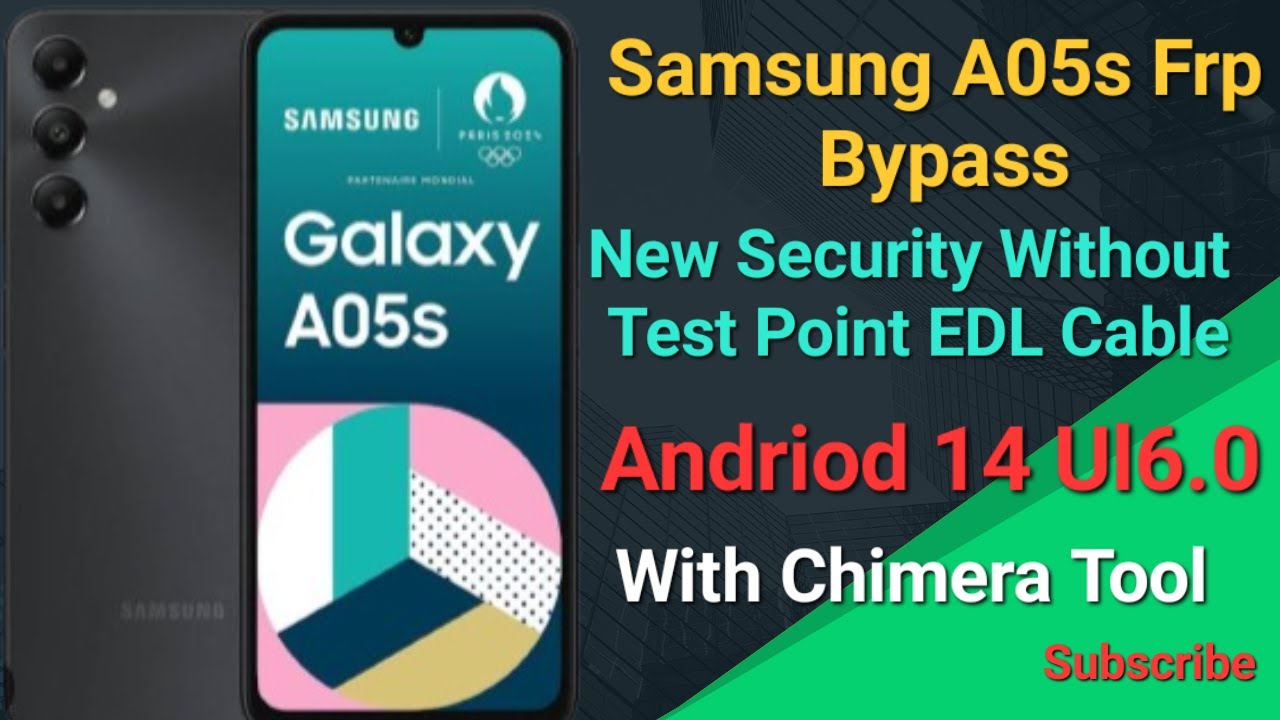 Samsung A05s Frp Bypass With One Click||New Security 2024 Andriod14||With Chimera Tool Without ...