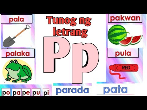 LETRANG Pp | Pagbasa | Unang Hakbang Sa Pagbasa | Katinig - YouTube