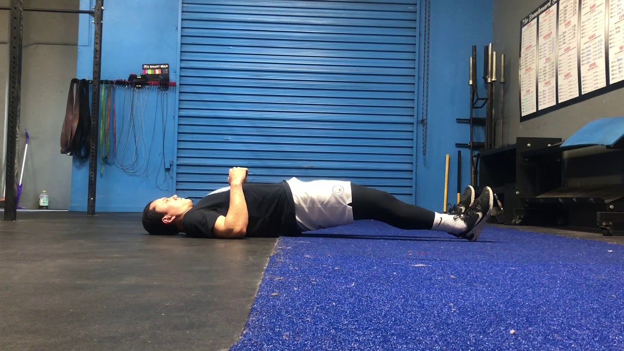 Glute Bridge Walkout - YouTube
