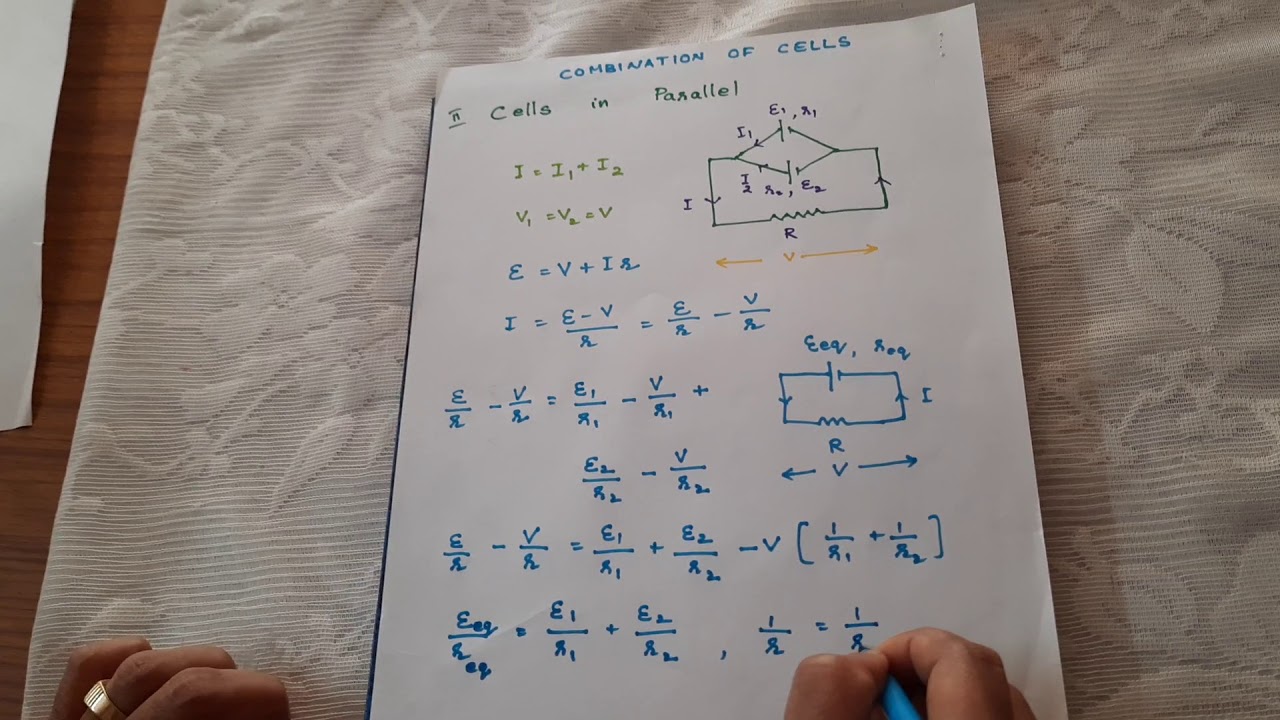 CURRENT ELECTRICITY - Cells in Parallel - YouTube