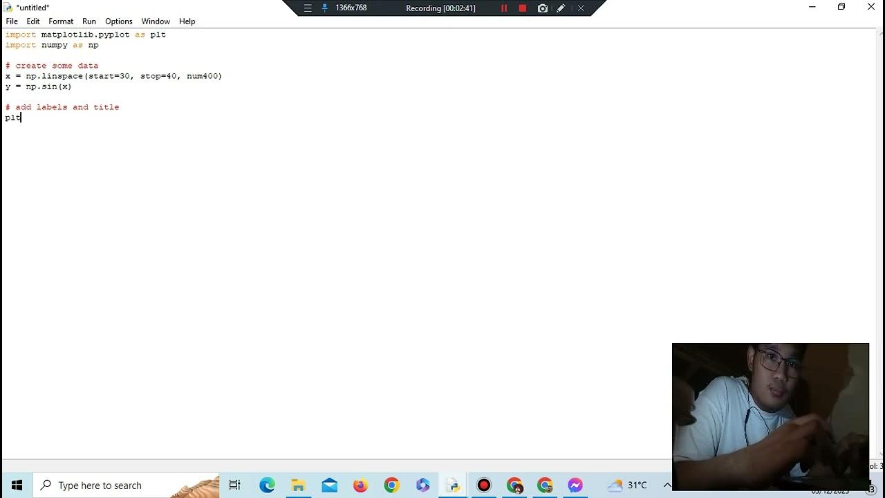 Practical Activity 05: Programming Parabolas in python 3 - YouTube