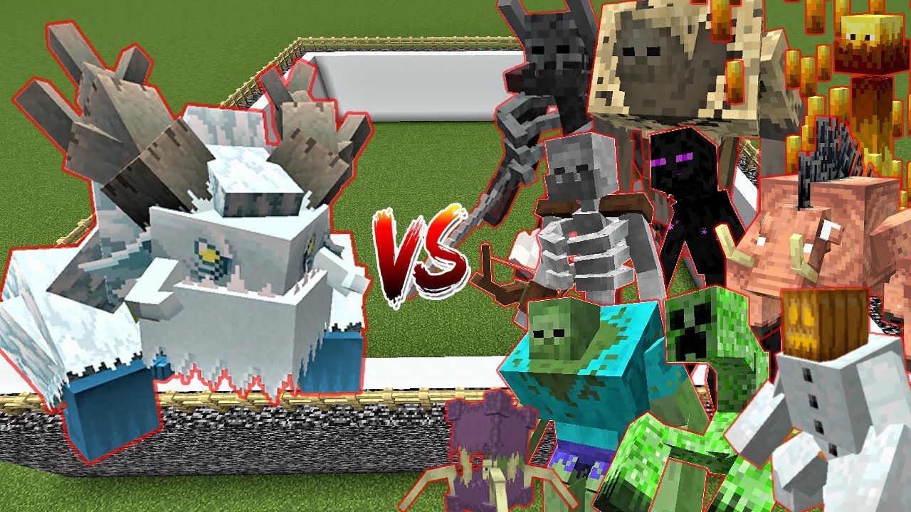 Frostmaw vs All Mutant Mob [Minecraft Mob Battle] - YouTube
