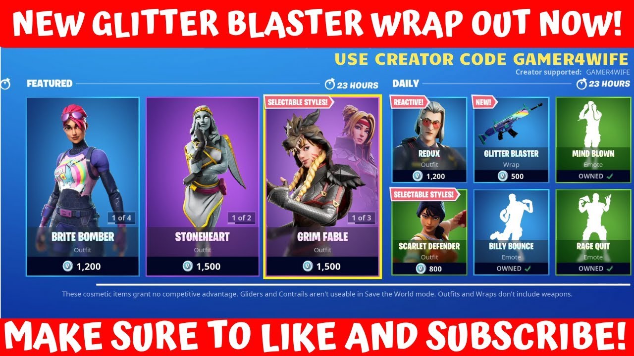New Glitter Blaster Wrap Fortnite Item Shop May 16, 2020 - YouTube