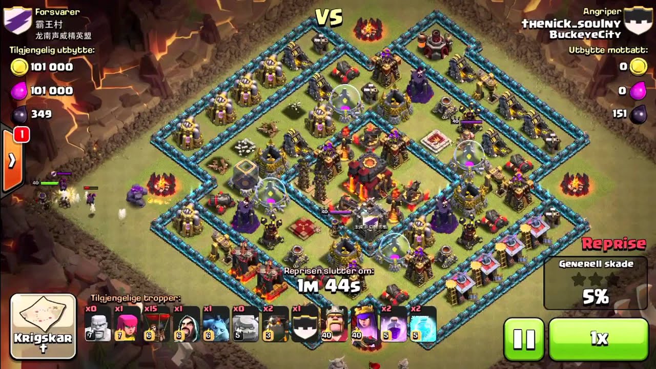 Clash Of Clans | FULLY MAX TH10 | 3 STAR GOLAVALOON ATTACK | ClashWithHector - YouTube