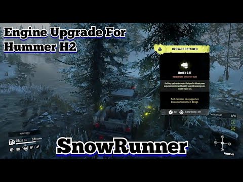HUMMER H2 Engine Upgrade Location - Het/8v 6.2T | SnowRunner - YouTube