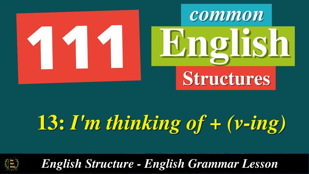 English Structure 13 || 111 Common English Structure || English Grammar ...