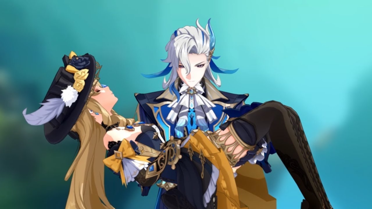 Neuvia Animation - Neuvillette Saves Navia - YouTube