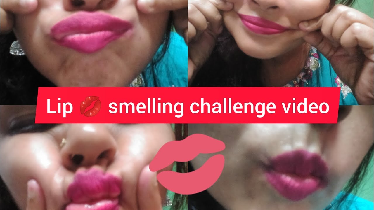 lip💋💋 smelling challenge video//funny lip challenge video 😄😄😄💋💋💋//most ...