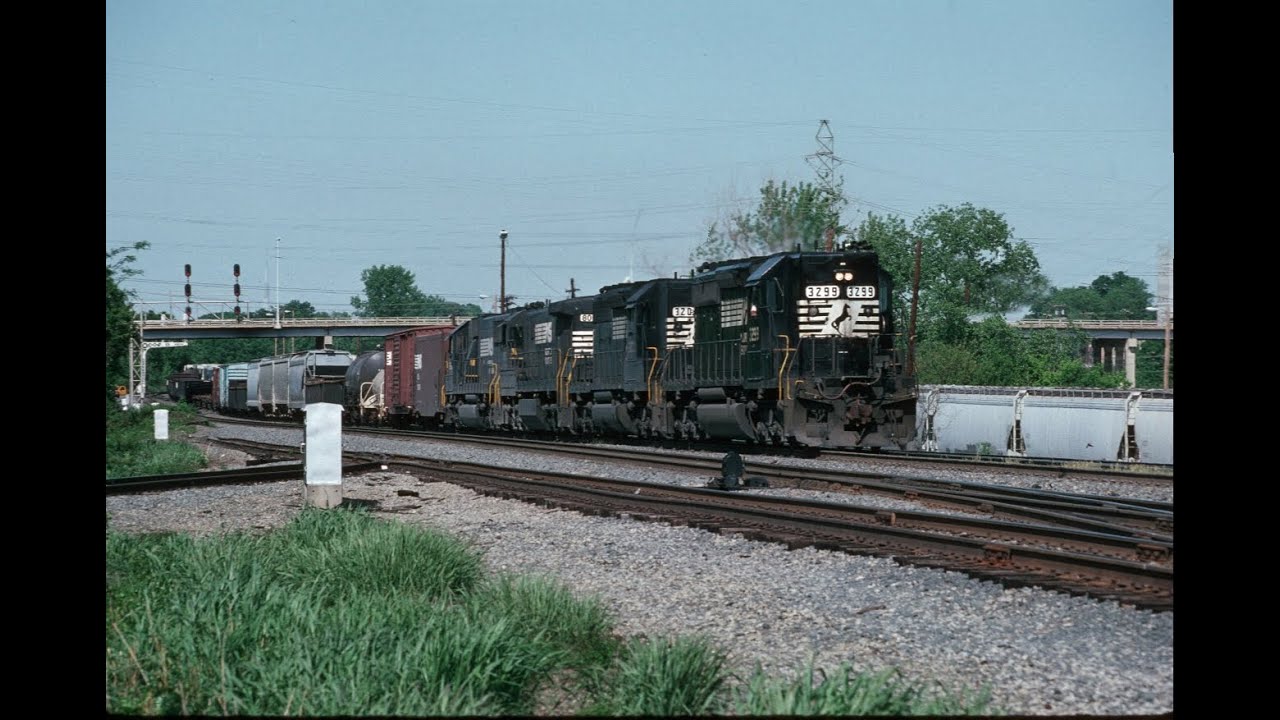 Norfolk Southern Charlotte Area Trains May 1991 Pt. 1 - YouTube