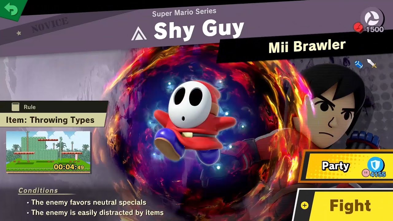 Shy Guy | Spirit Board | Super Smash Bros. Ultimate - YouTube